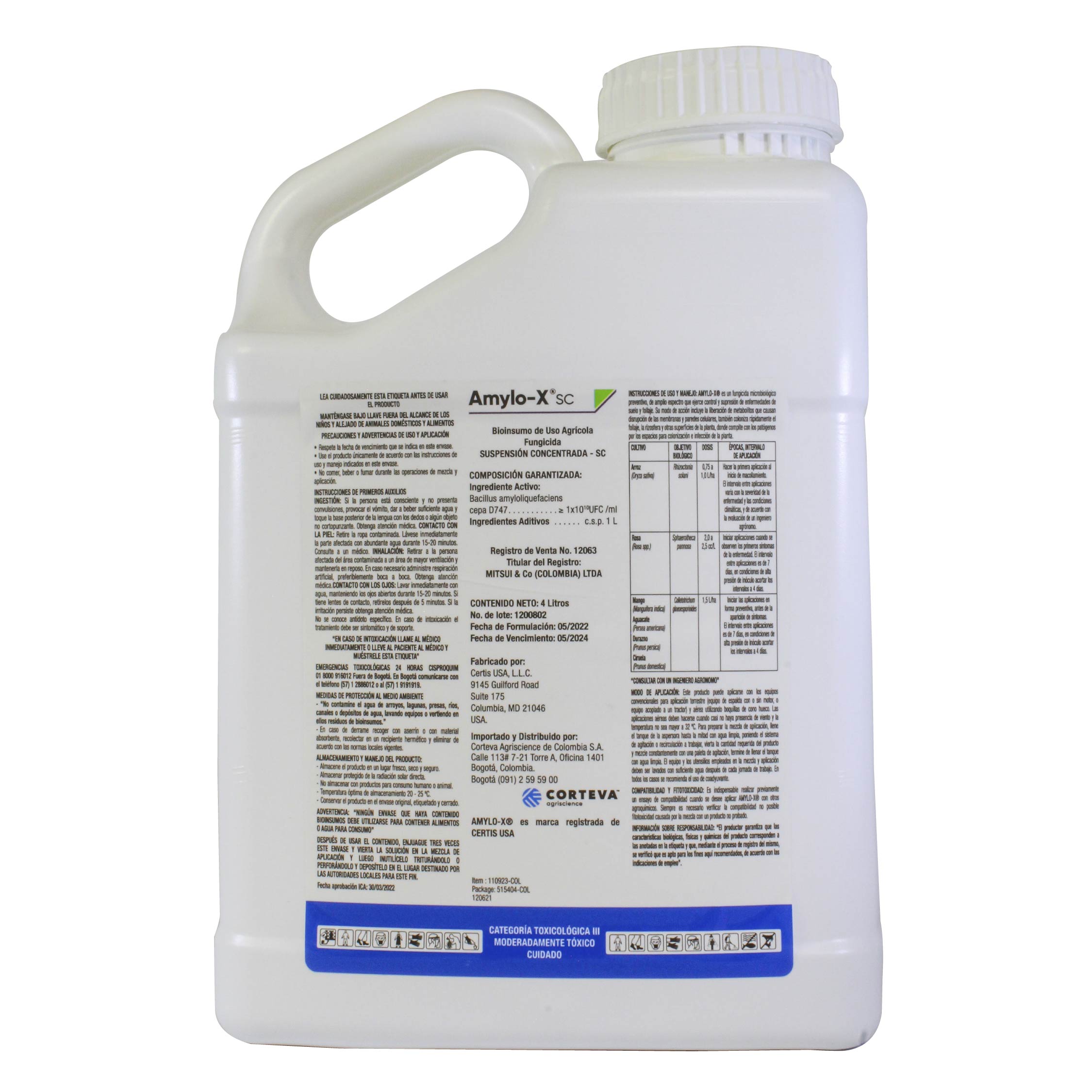 Amylo-X SC Fungicida Biológico Bacillus – Agroactivo – agroactivocol
